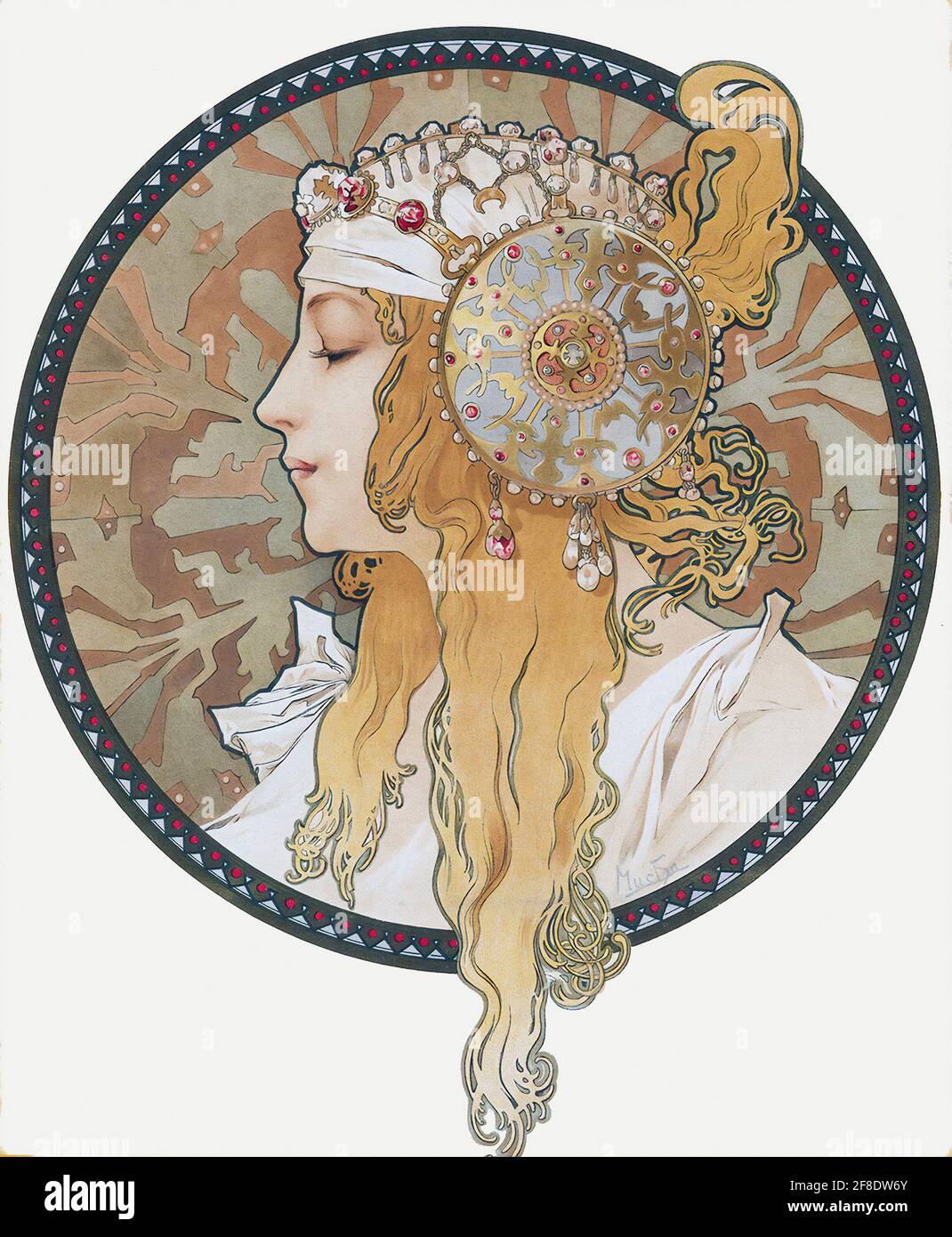 Alfons mucha woman hi-res stock photography and images - Alamy