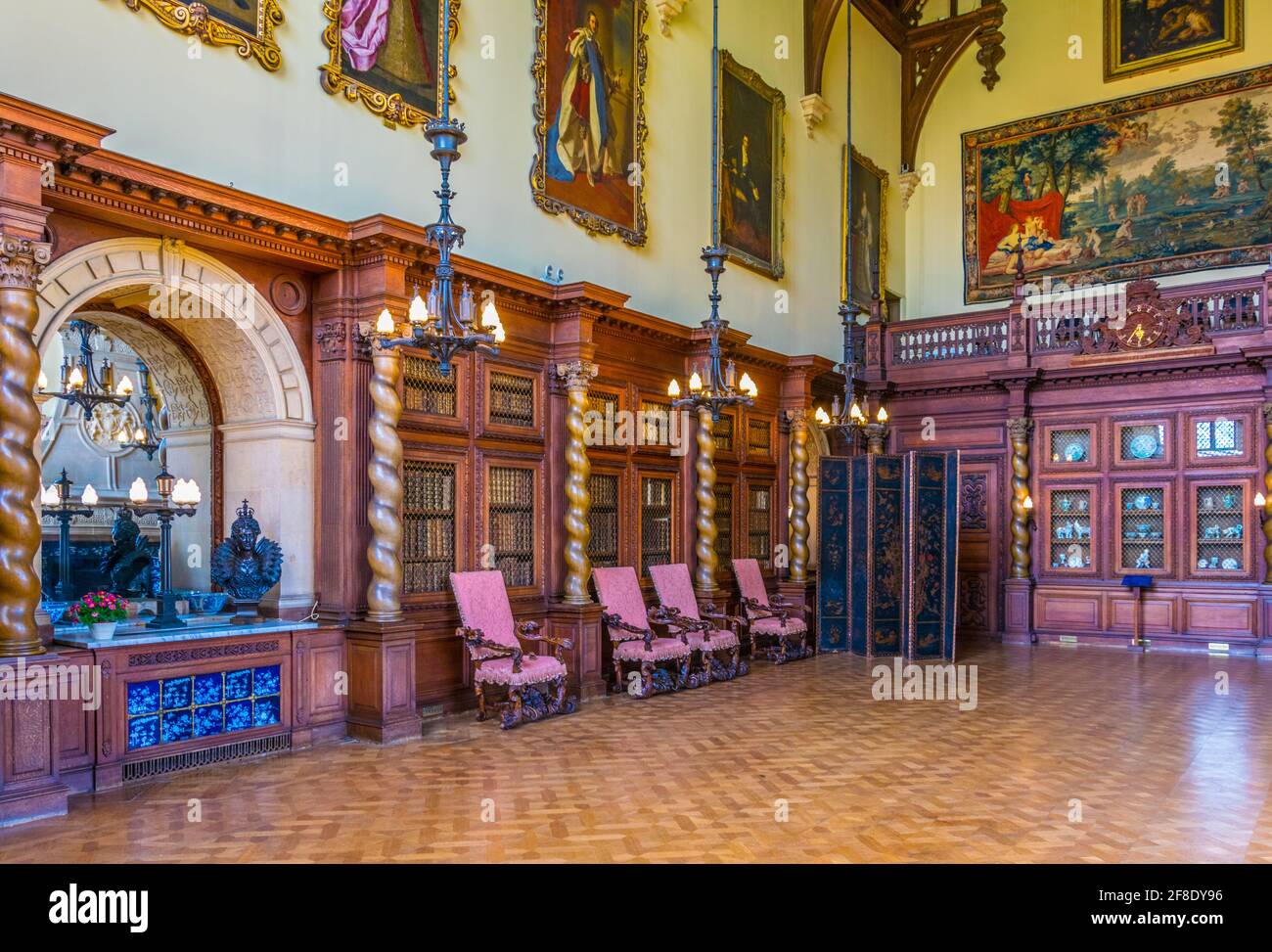 Burghley house interior hi-res stock photography and images - Alamy