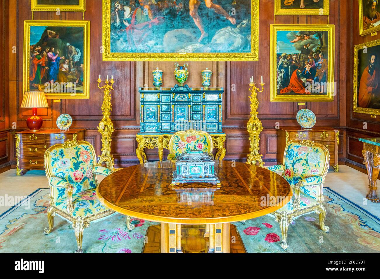 Burghley house interior hi-res stock photography and images - Alamy