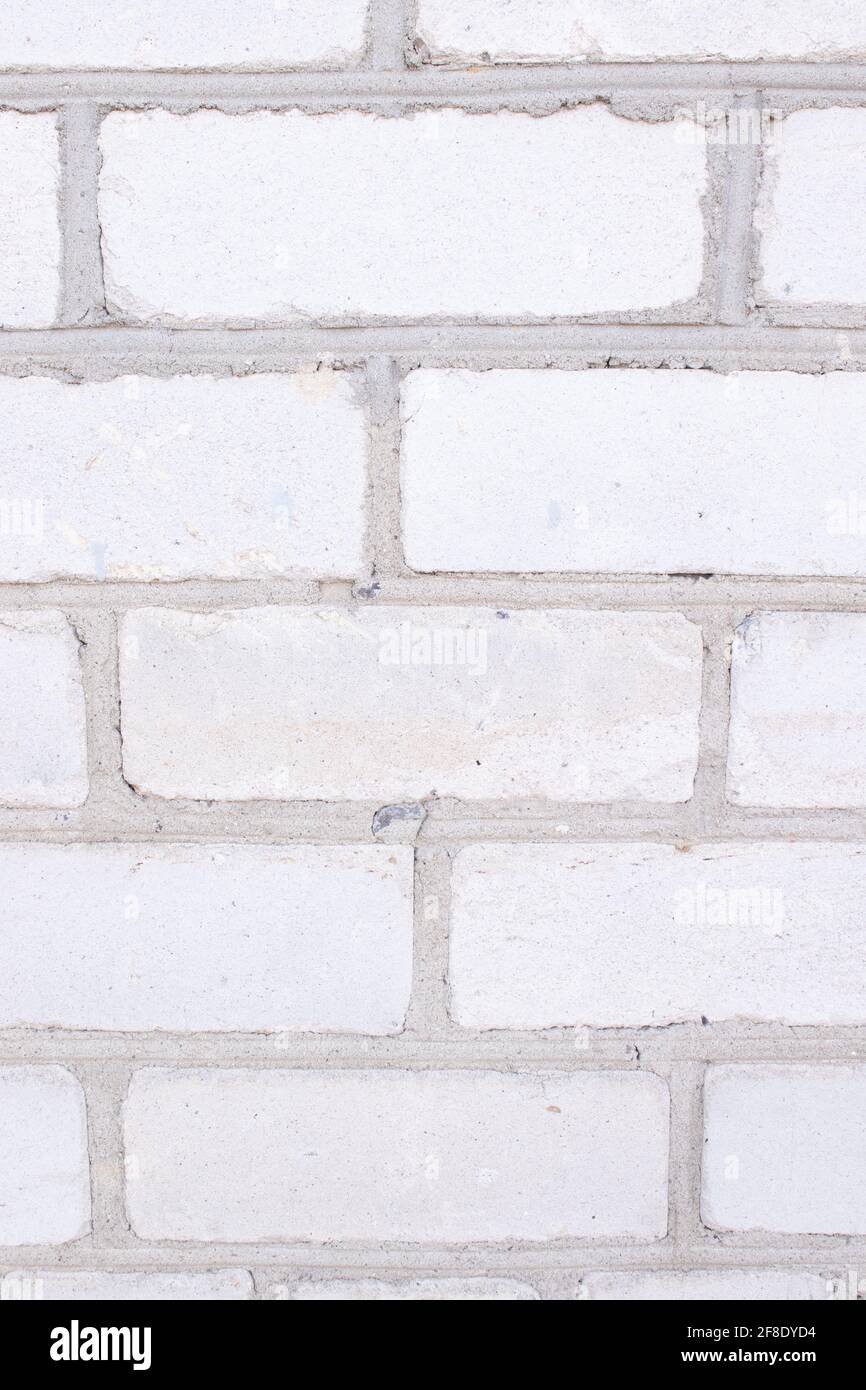 Old white brick wall. Close-up. Horizontal view. abstract Background ...