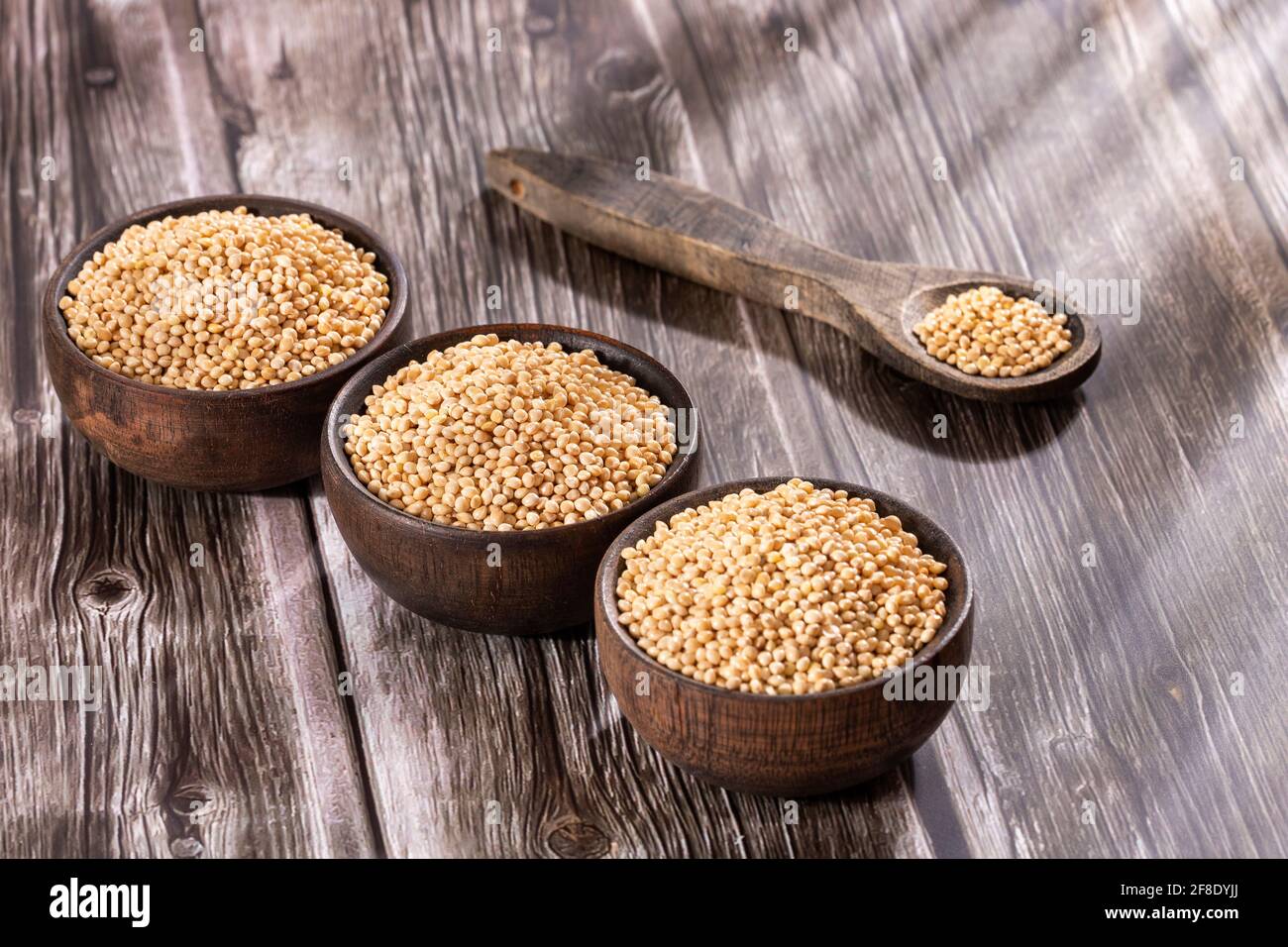 Organic white millet seeds - Healthy Food Stock Photo - Alamy
