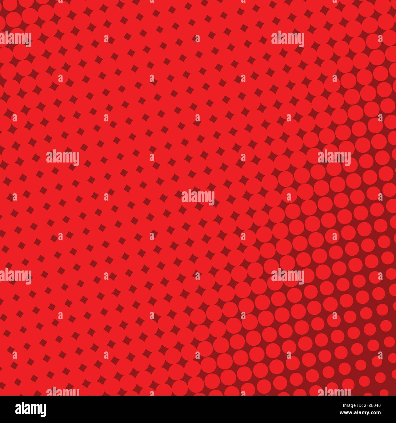 Red Comic Book Polka Dot Background