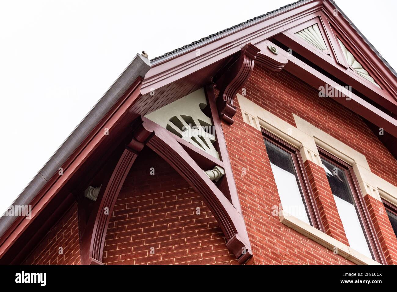 Maison Selby old building architectural details. The famous place is ...