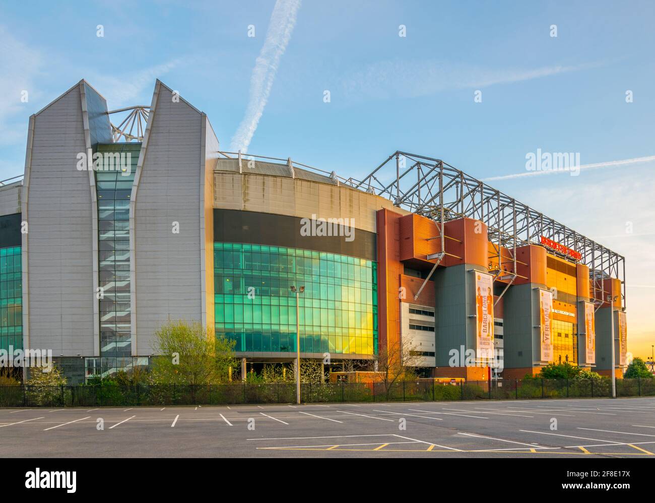 MANCHESTER, UNITED KINGDOM, APRIL 11, 2017: Old trafford stadium of ...