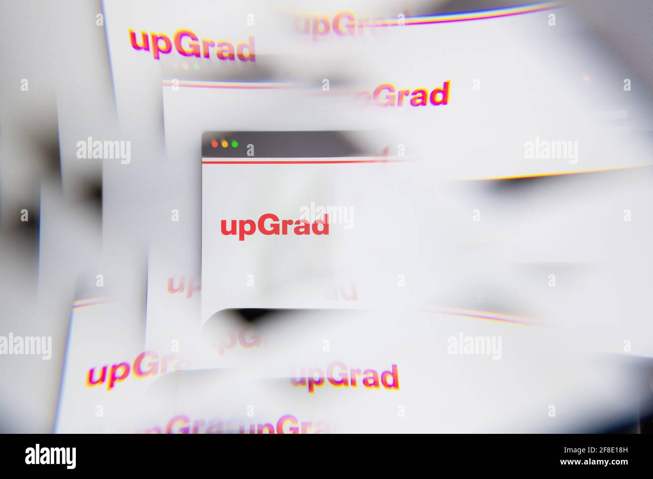Milan, Italy - APRIL 10, 2021: Upgrad logo on laptop screen seen ...