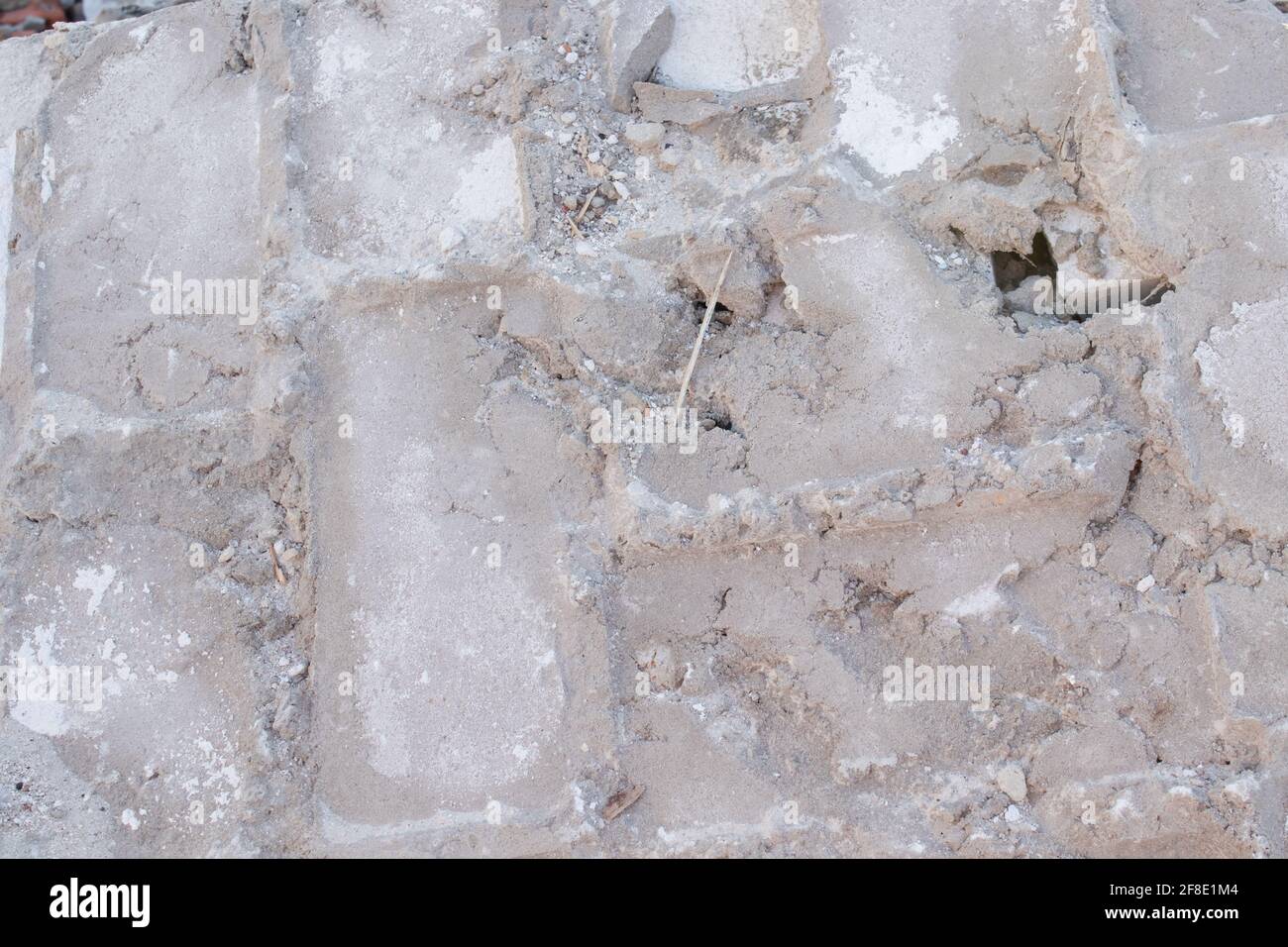 pile of old used bricks. background. construction of houses Stock Photo ...