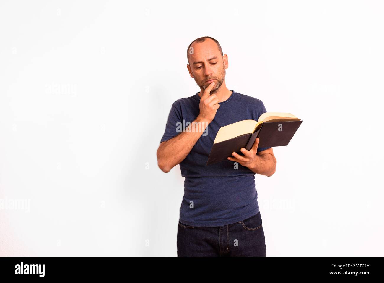 Large bald man hi-res stock photography and images - Alamy
