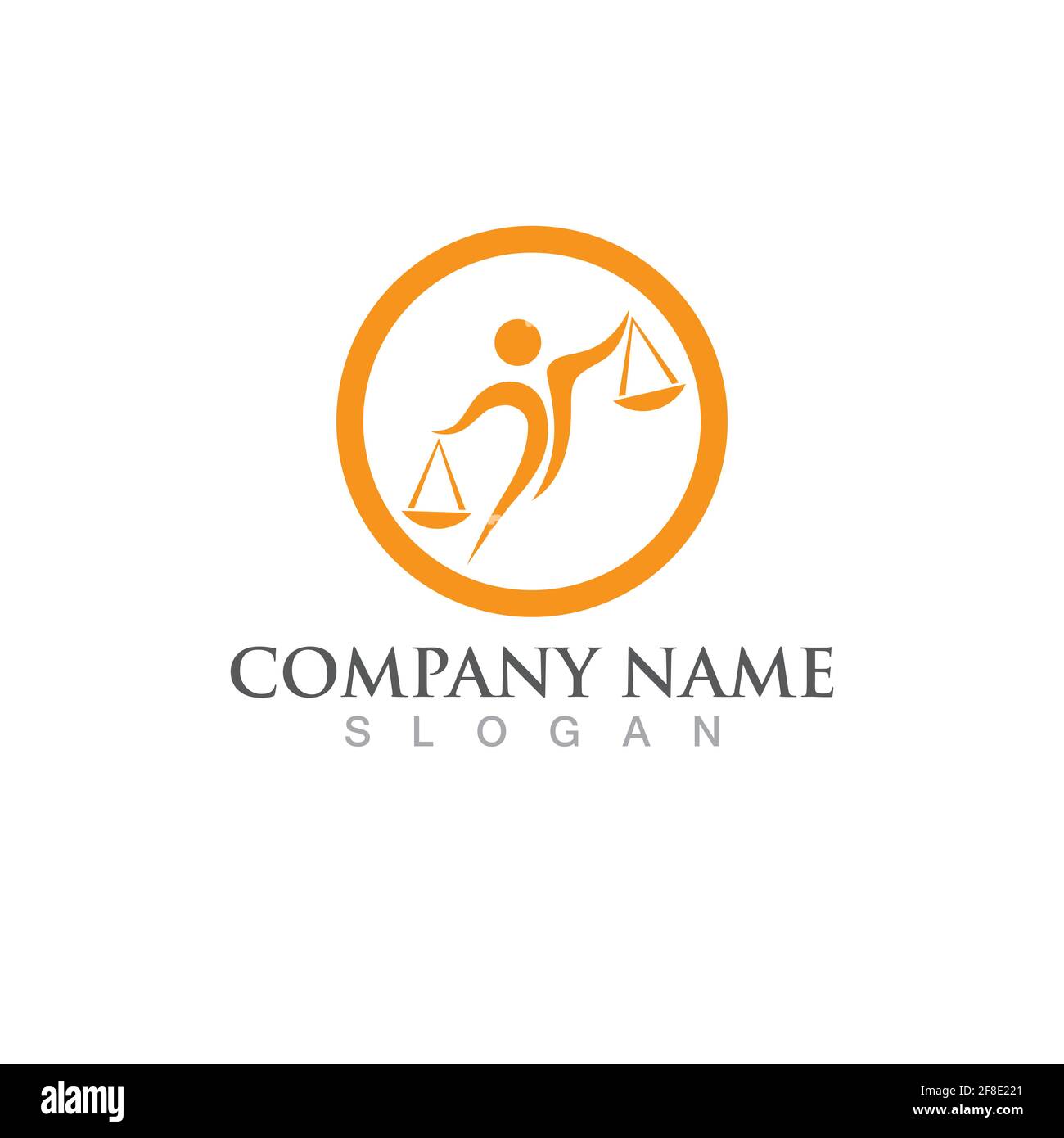 justice law Logo Template vector illsutration design Stock Vector Image ...