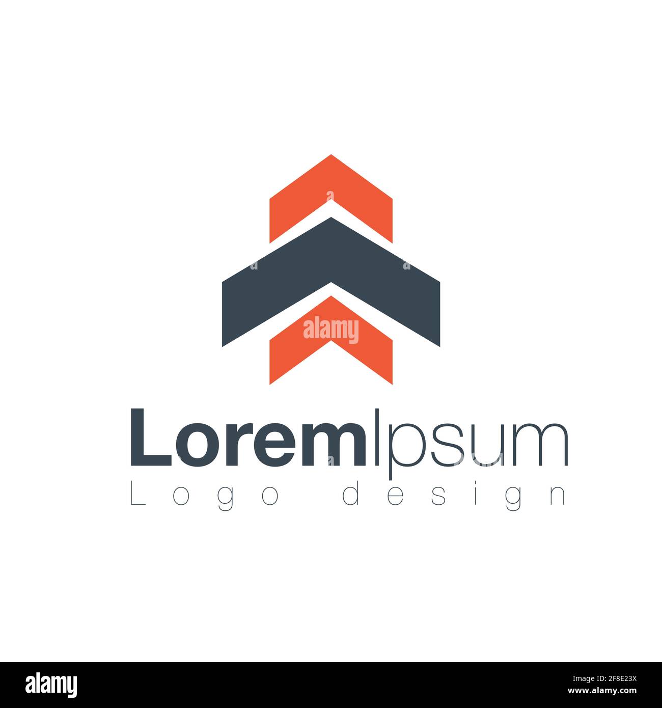 Corporate mission forward abstract vector logo design template. Success ...