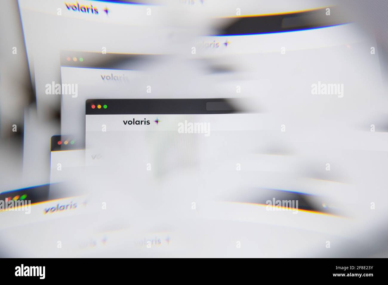 Milan, Italy - APRIL 10, 2021: Volaris logo on laptop screen seen ...