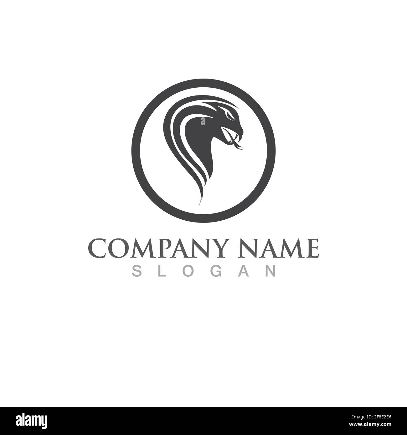 Viper venom snake head logo Stock Vector Images - Alamy
