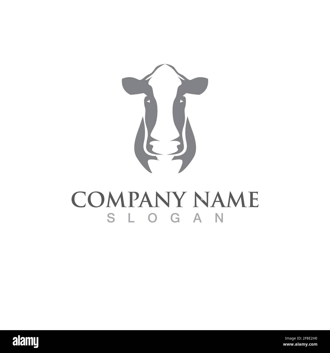 Cow Logo Template vector icon illustration design Stock Vector Image ...
