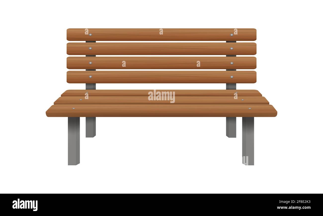 Cartoon Wooden Bench