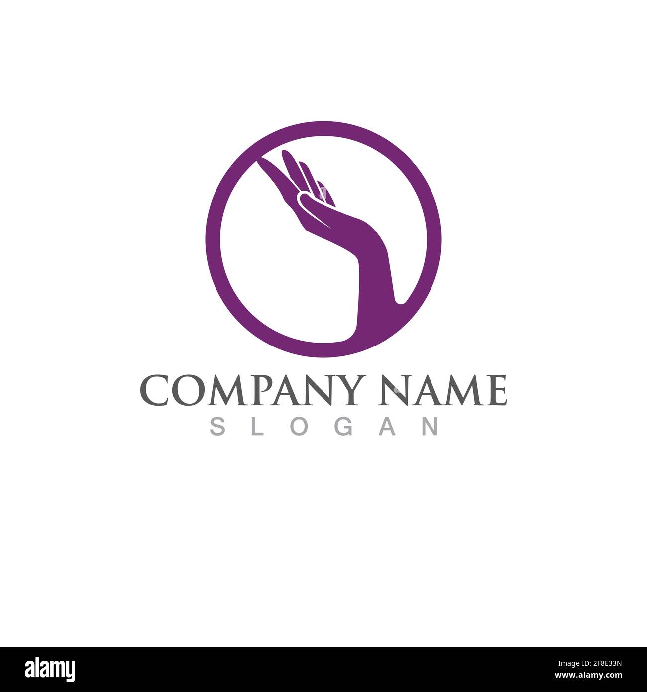 Hand logo and symbol vector Stock Vector Image & Art - Alamy