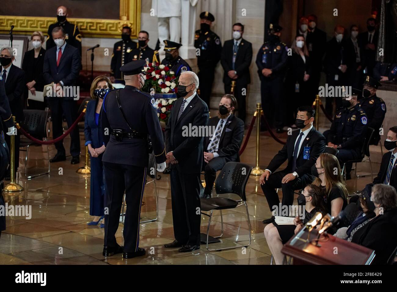 United States President Joseph R Biden Jr Attends A Lying In Honor