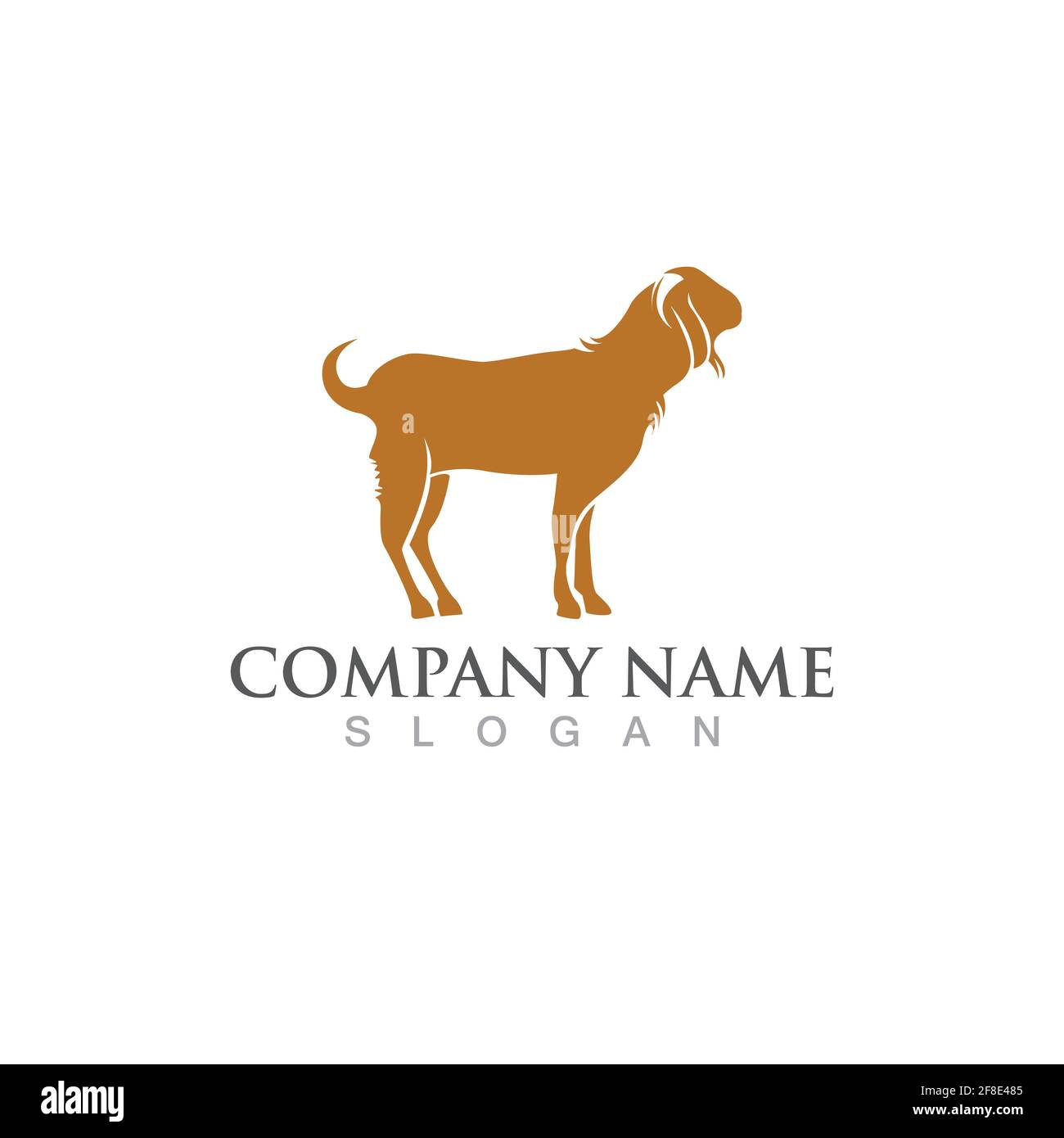 Goat Logo Template vector icon illustration design Stock Vector Image ...