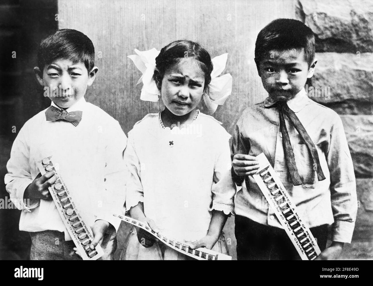 Three Young Penny Collectors, Hawthorne School, Spokane, Washington ...