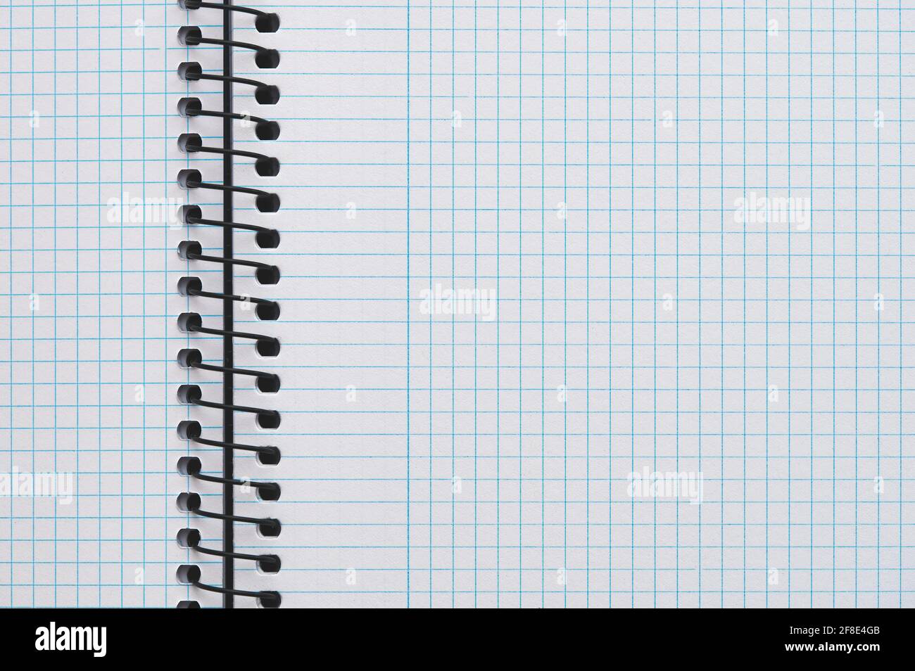 detail of a blue checkered notepad with black worm Stock Photo - Alamy