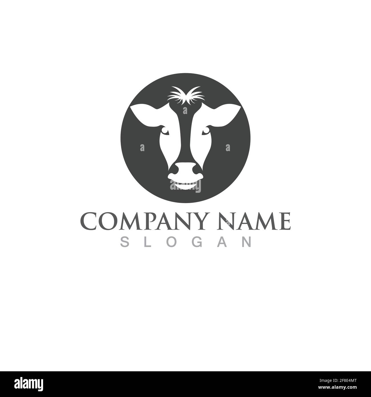 Cow Logo Template vector icon illustration design Stock Vector Image ...