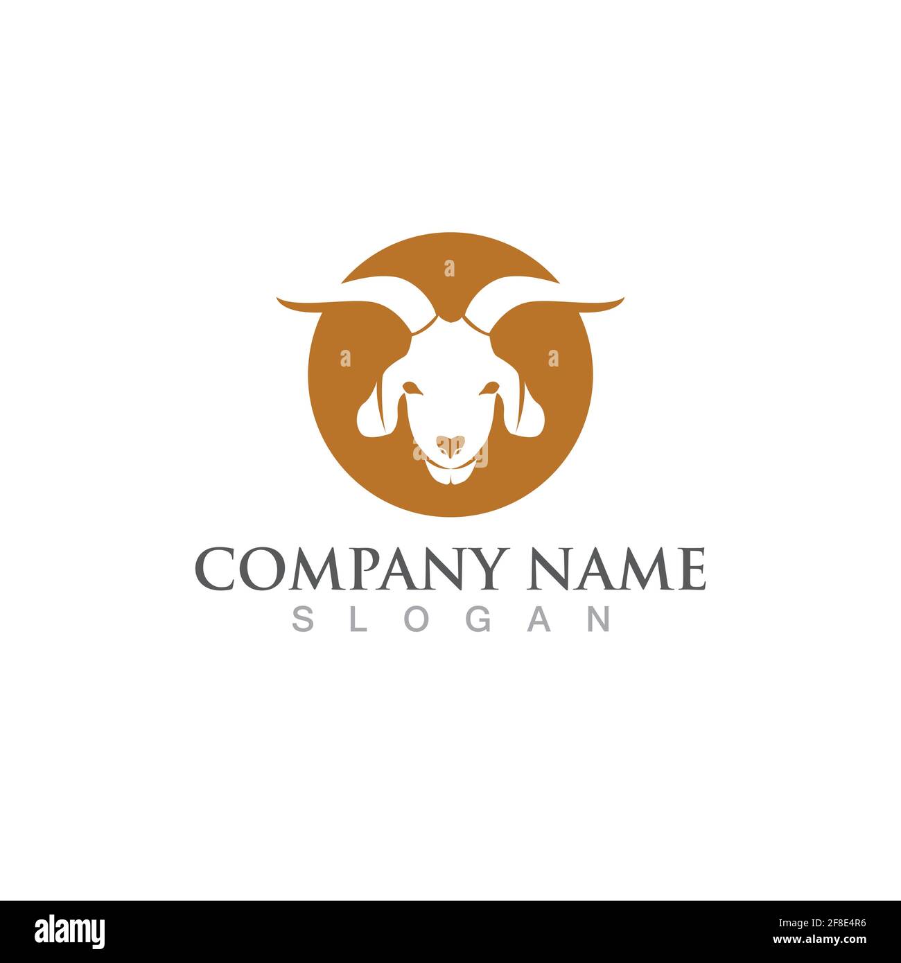 Goat Logo Template vector icon illustration design Stock Vector Image ...