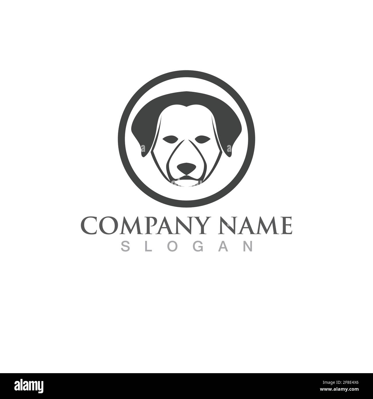 Dog mascot logo Black and White Stock Photos & Images - Alamy