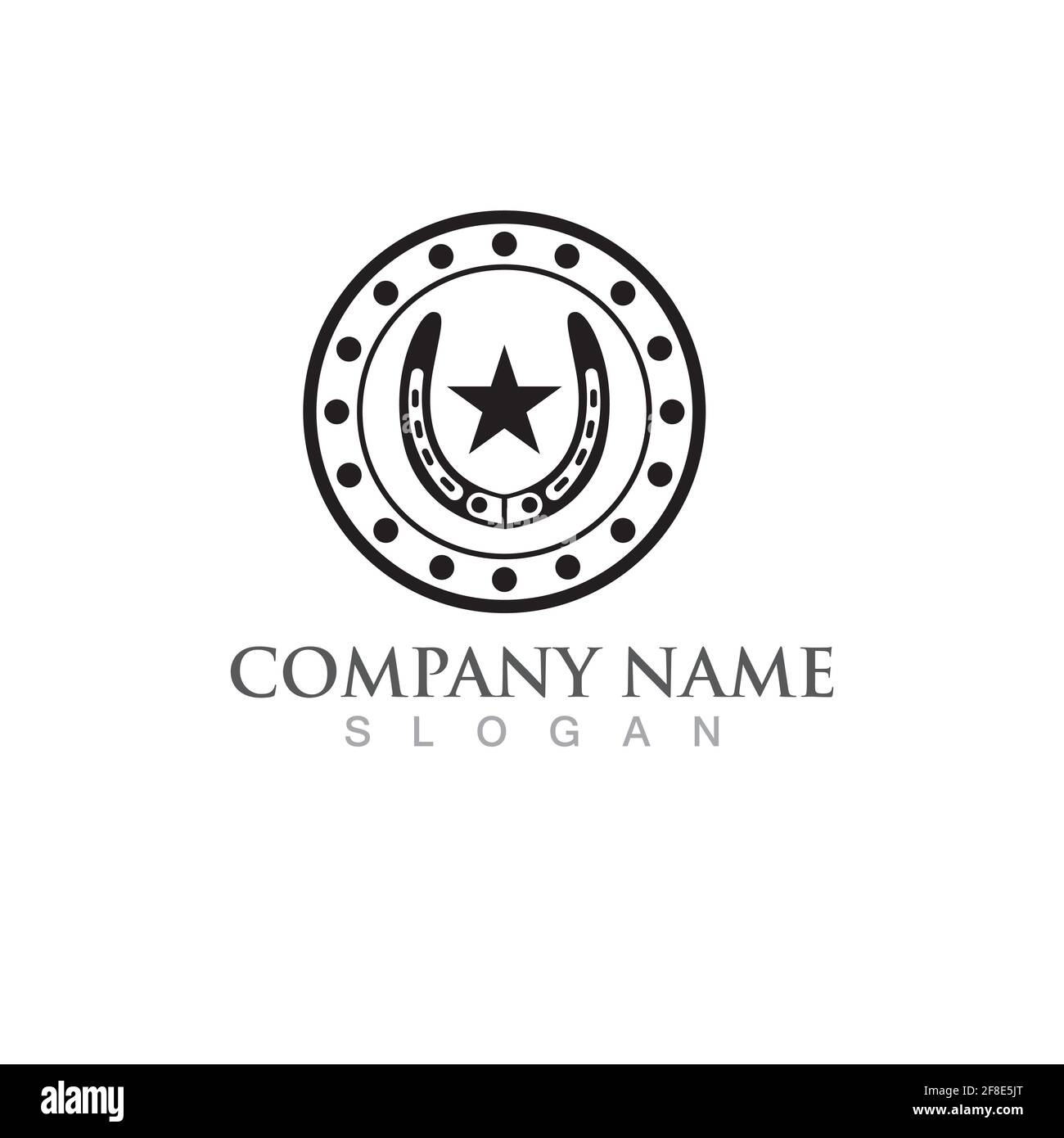 Horseshoe logo and symbol vector Stock Vector Image & Art - Alamy