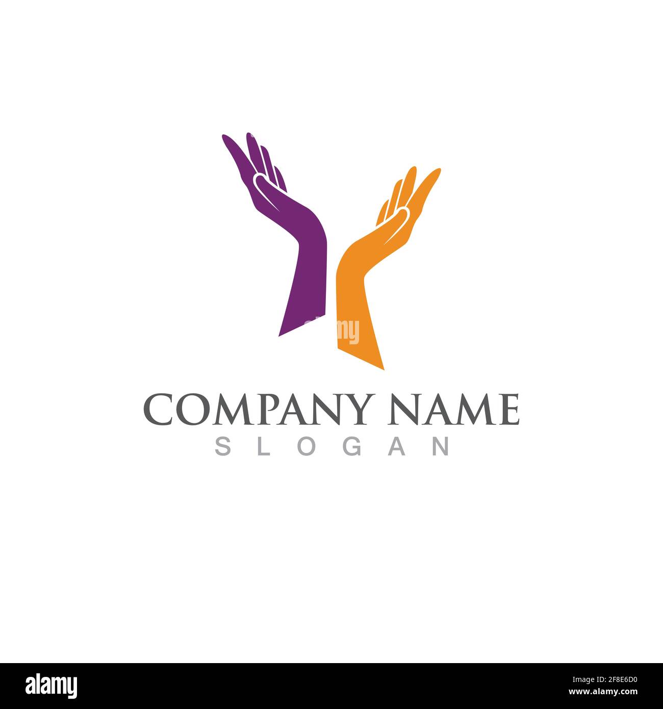 Hand logo and symbol vector Stock Vector Image & Art - Alamy