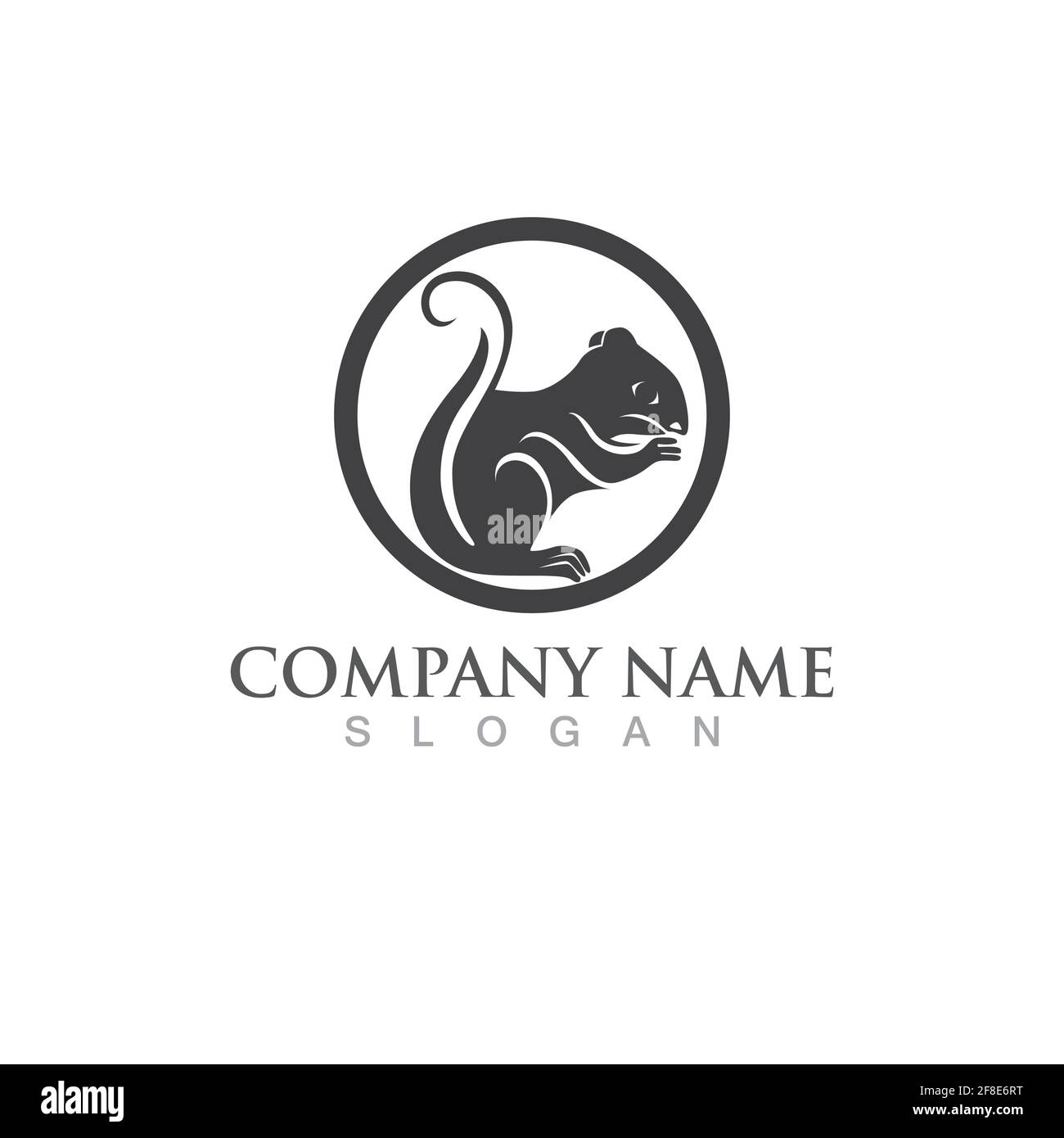 Abstract squirrel logo cute Cut Out Stock Images & Pictures - Alamy