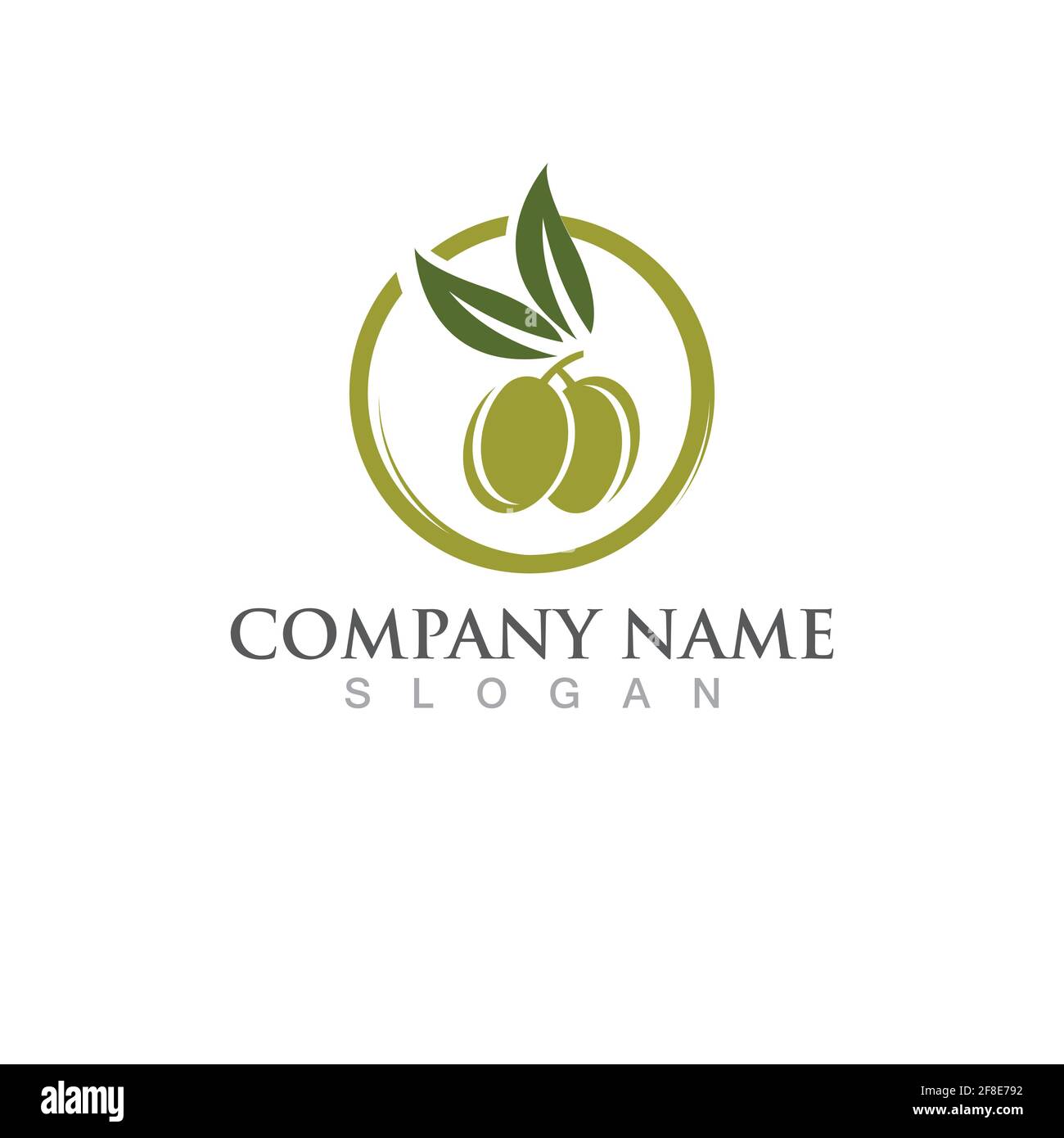 Olive tree vector illustration design template Stock Vector Image & Art ...