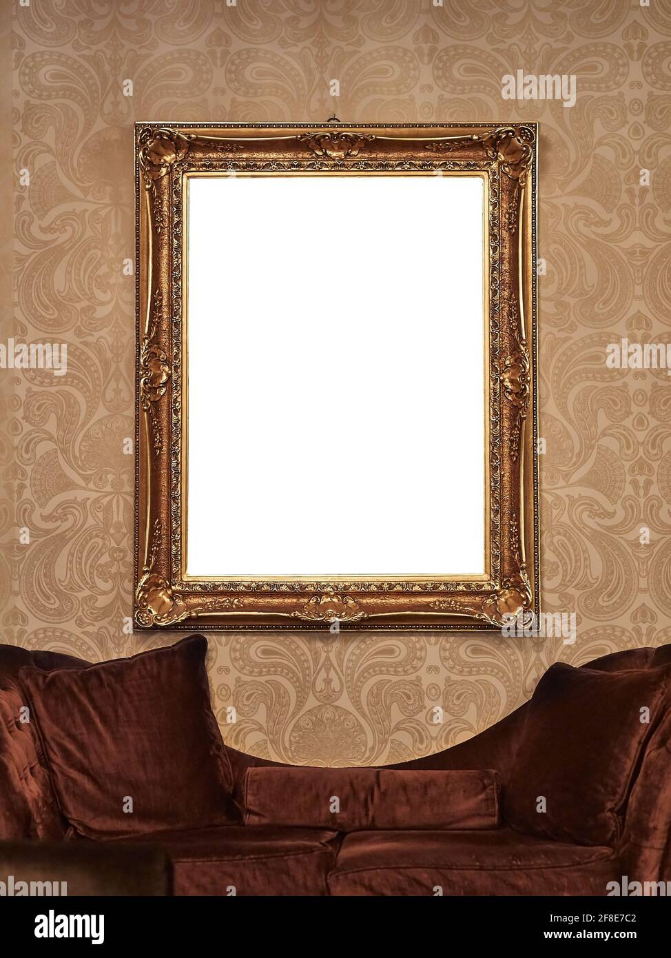 Old Picture Frame in a Ballroom Stock Photo - Alamy