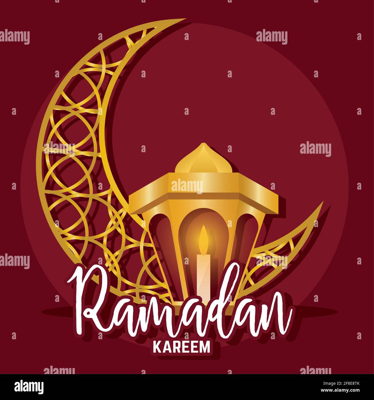 Ramadam Kareem poster. Muslim celebration - Vector illustration Stock ...