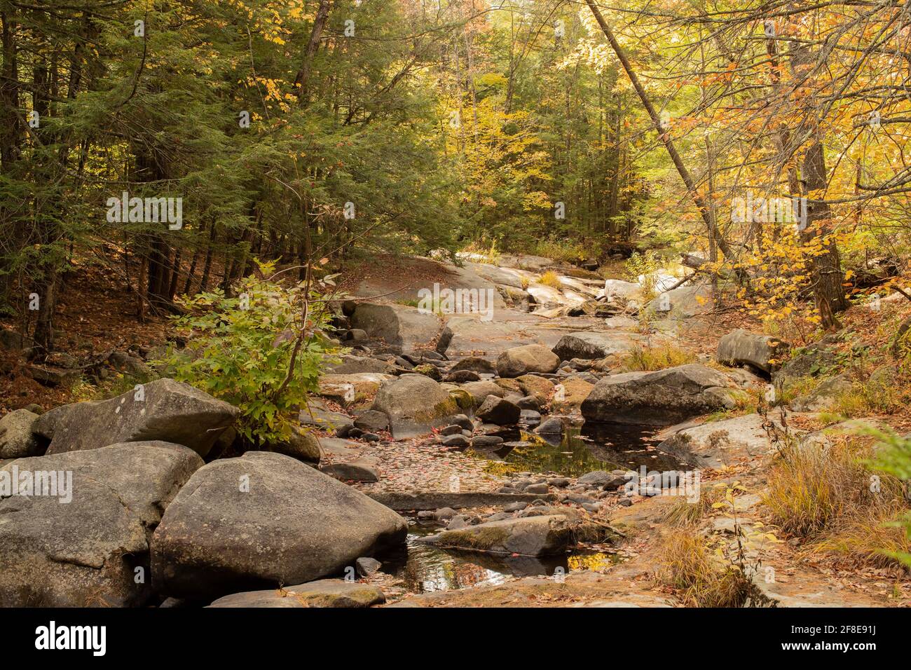 Drought conditions in central New Hampshire. The Mad River was running ...
