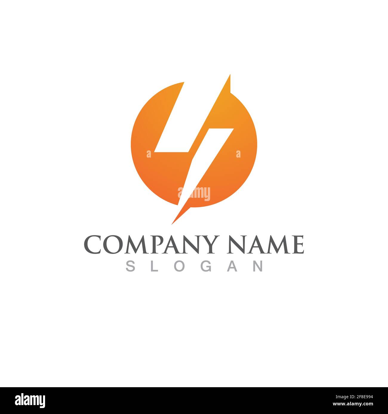 Thunderbolt logo vector icon app Stock Vector Image & Art - Alamy