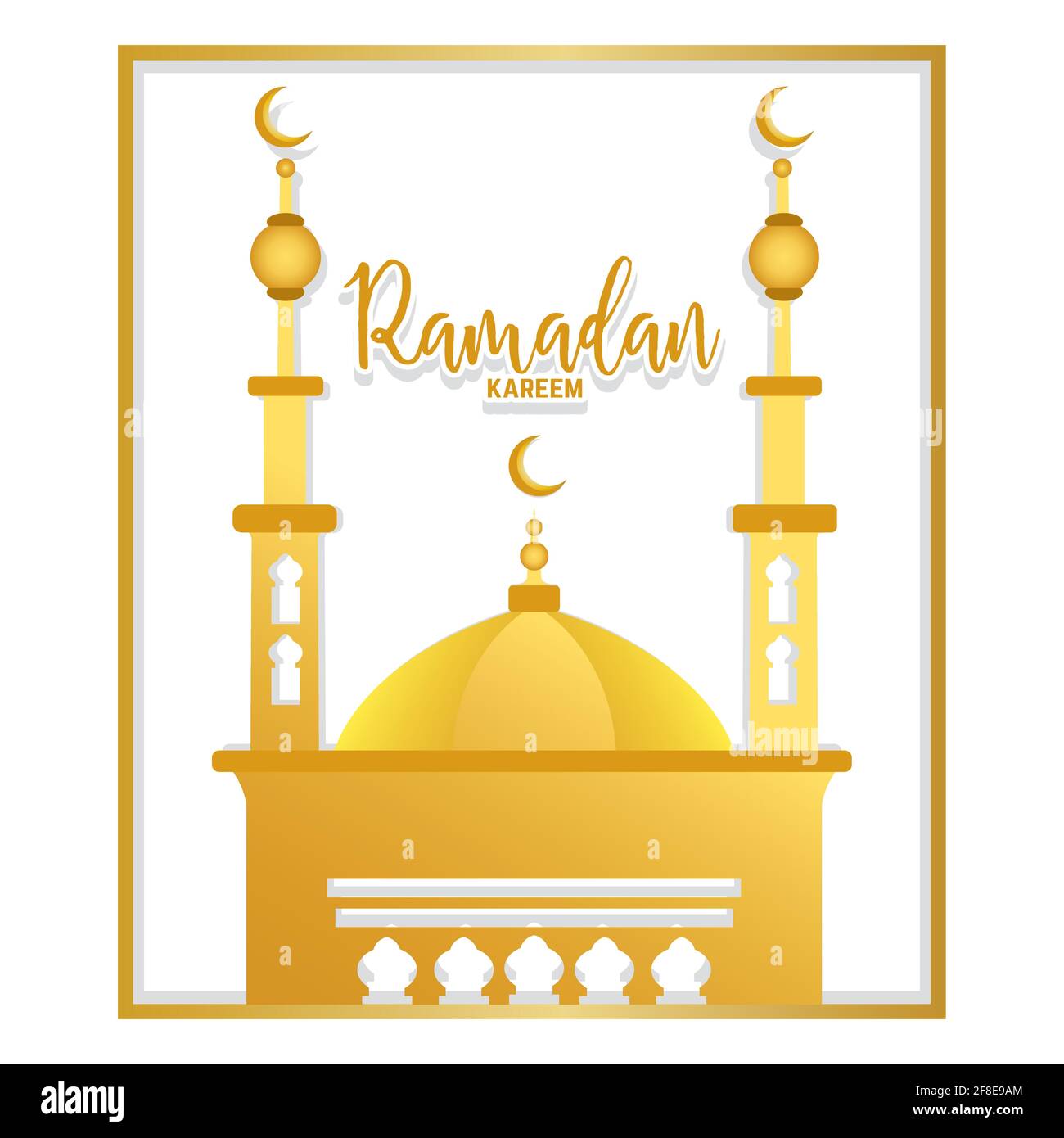 Ramadam Kareem poster. Muslim celebration - Vector illustration Stock ...