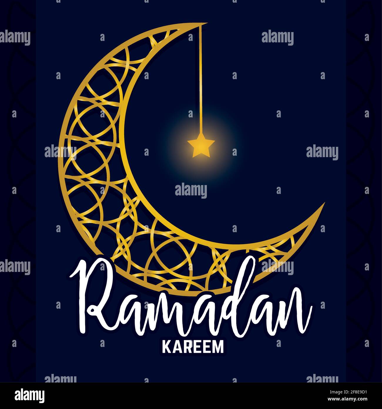 Ramadam Kareem poster. Muslim celebration - Vector illustration Stock ...