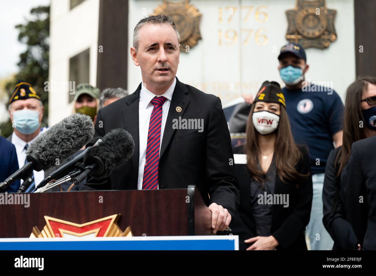 U.S. Representative Brian Fitzpatrick (R-PA) speaks at a press ...