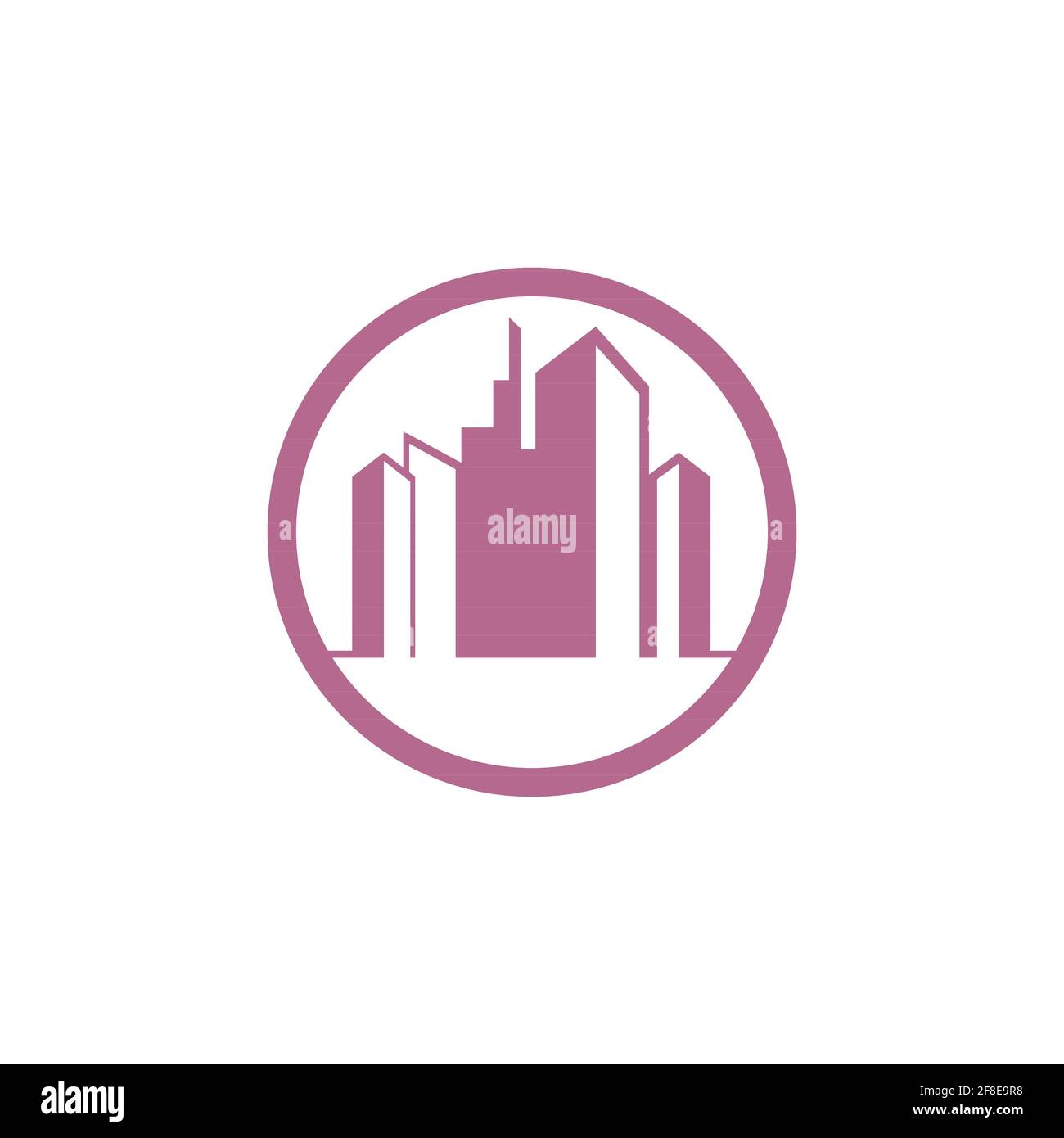 Modern simple square line art building Stock Vector Image & Art - Alamy
