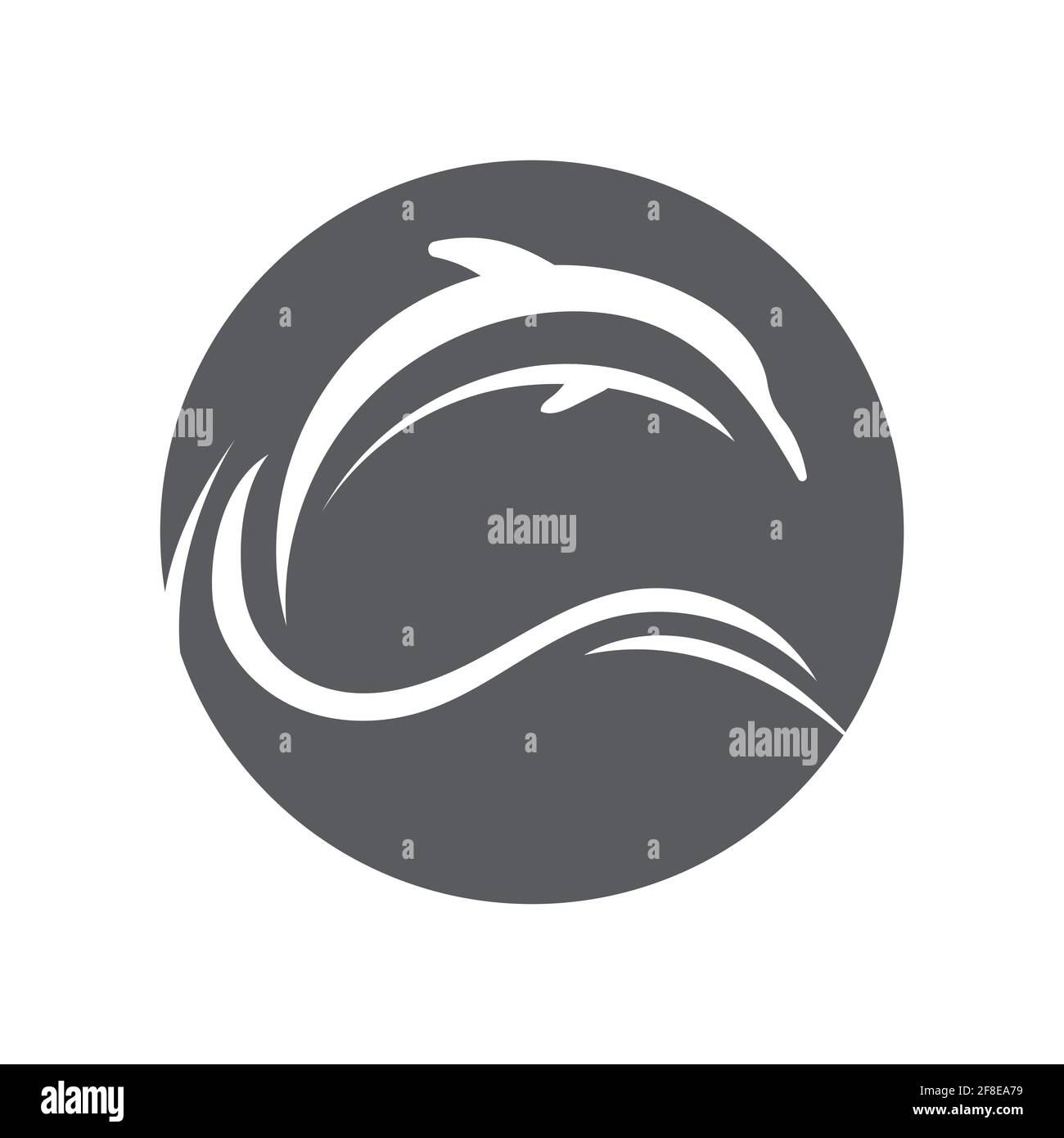 creative Dolphin jumping logo illustration design concept Stock Vector ...