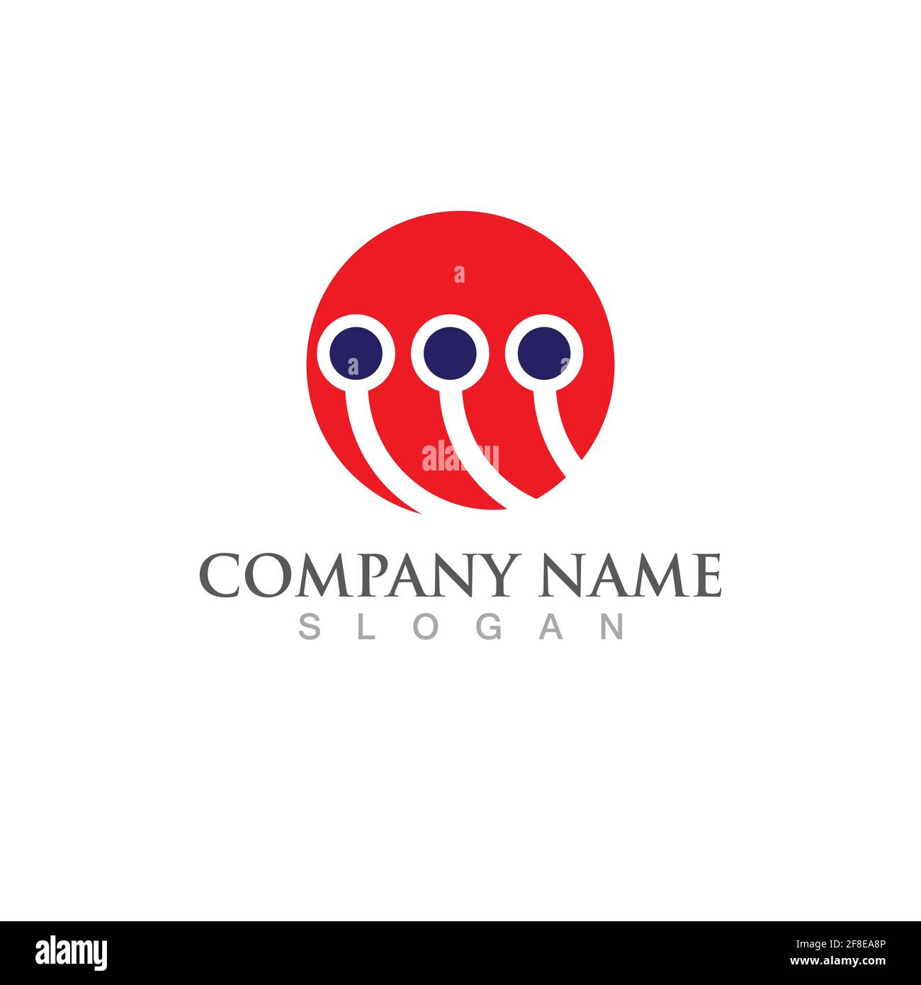 Power cable Logo Template vector icon illustration Stock Vector Image ...