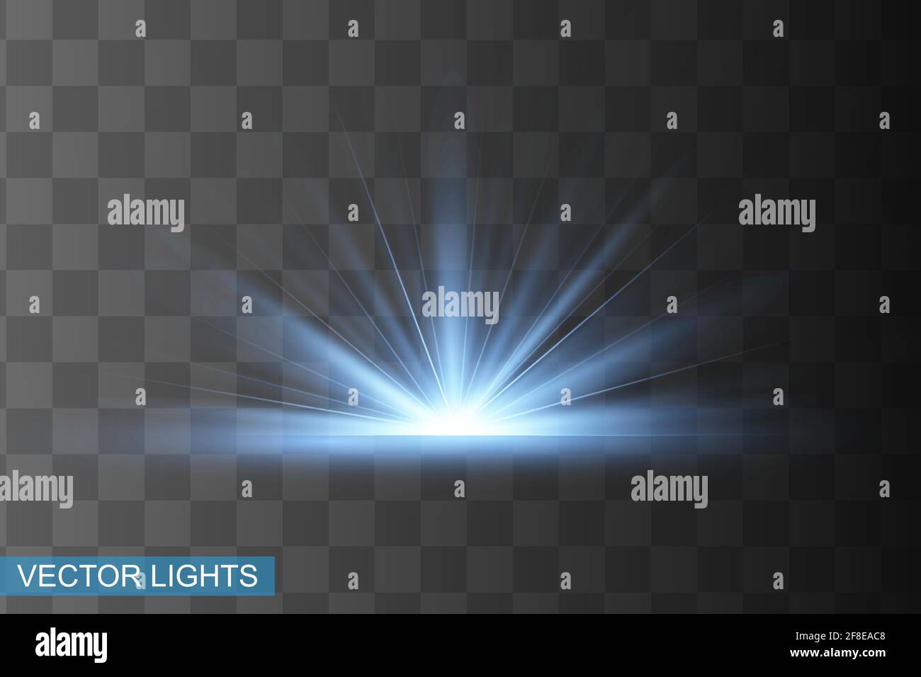 Glow isolated blue light effect, lens flare Stock Vector Image & Art ...