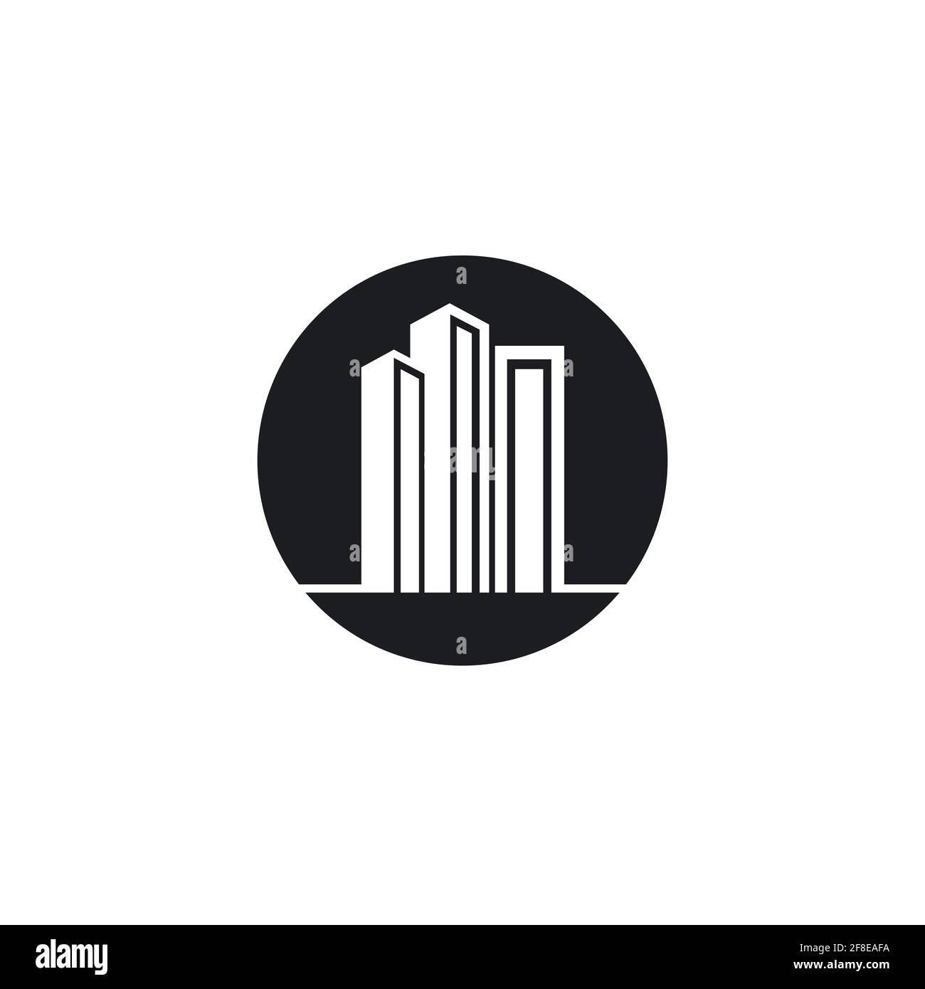 Modern simple square line art building Stock Vector Image & Art - Alamy