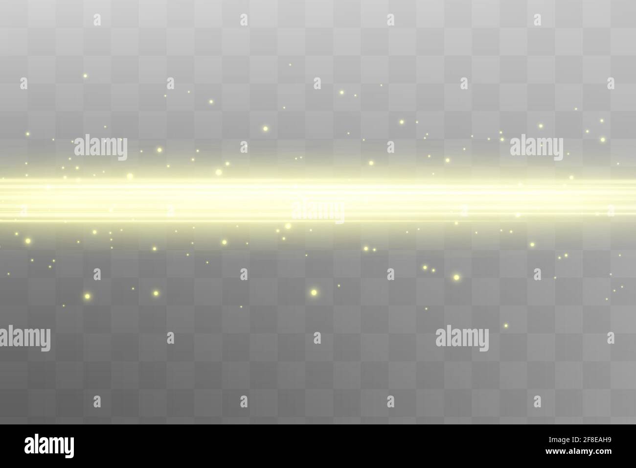Abstract orange laser beam. Transparent isolated on black background ...