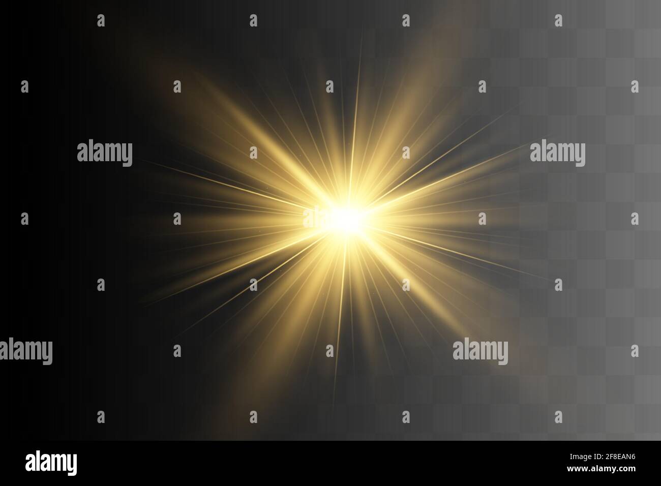 Glow isolated yellow light effect, lens flare Stock Vector Image & Art ...