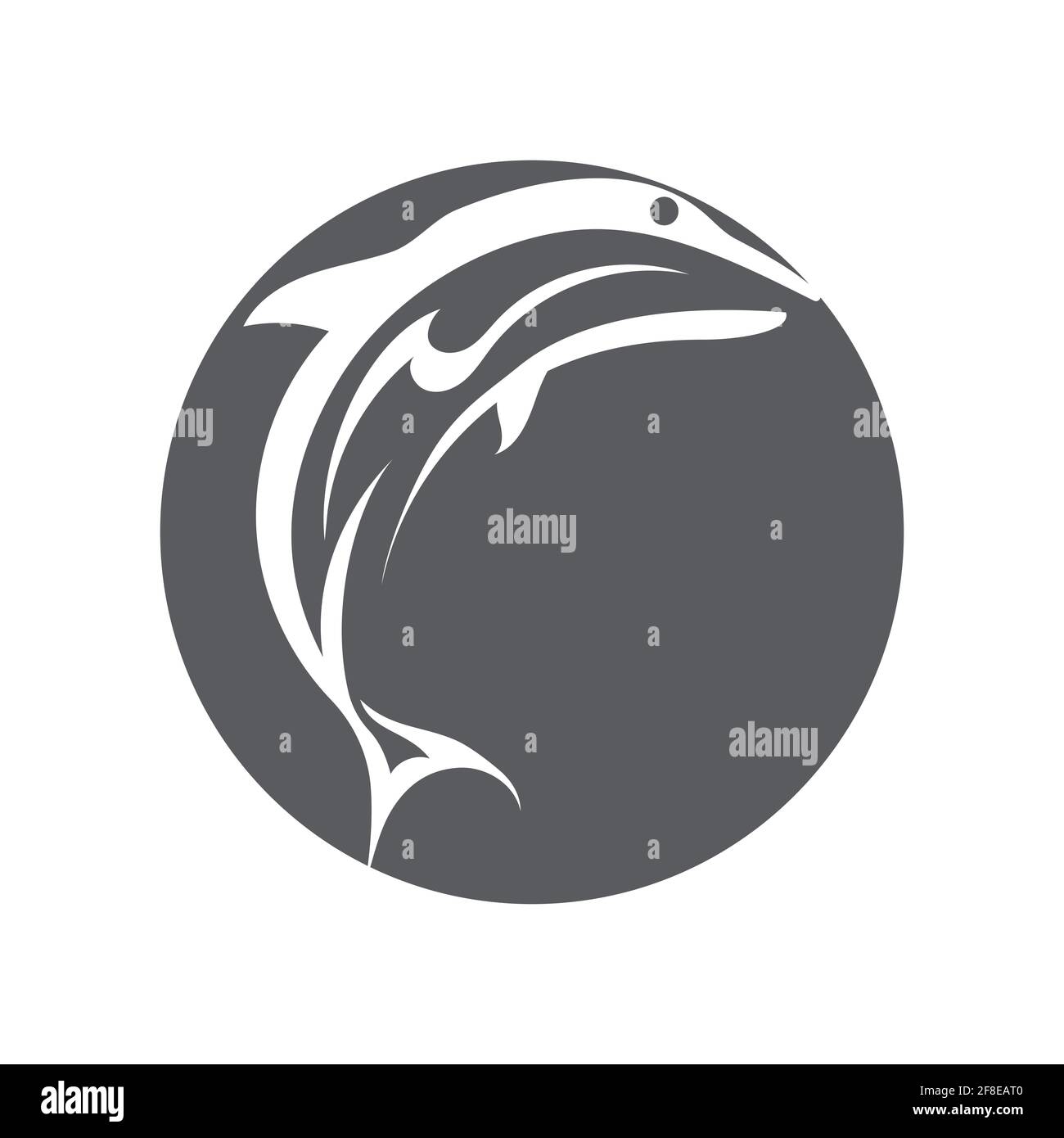 creative Dolphin jumping logo illustration design concept Stock Vector ...