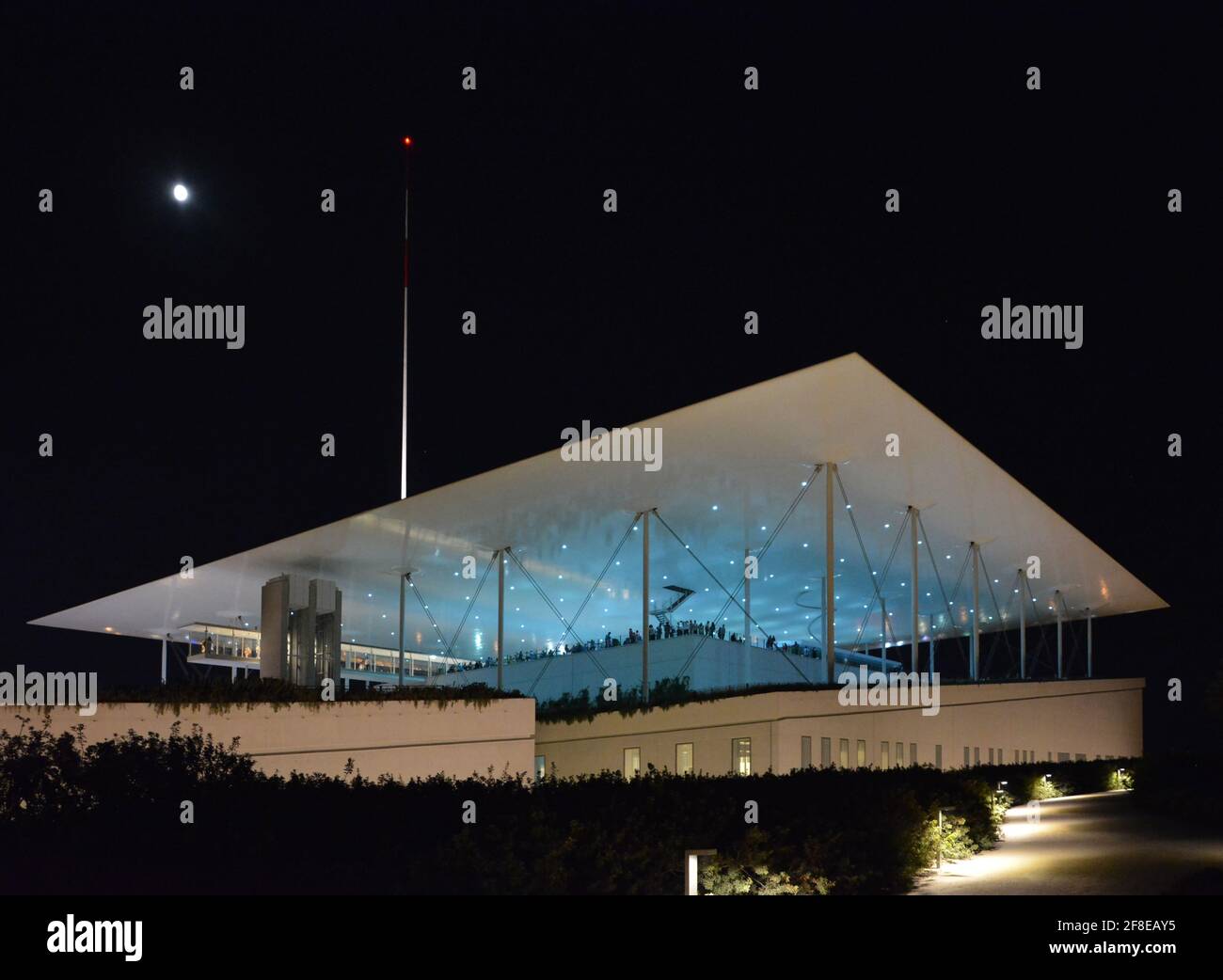 Αthens, Greece, Stavros Niarchos Foundation Cultural Center. Partial ...