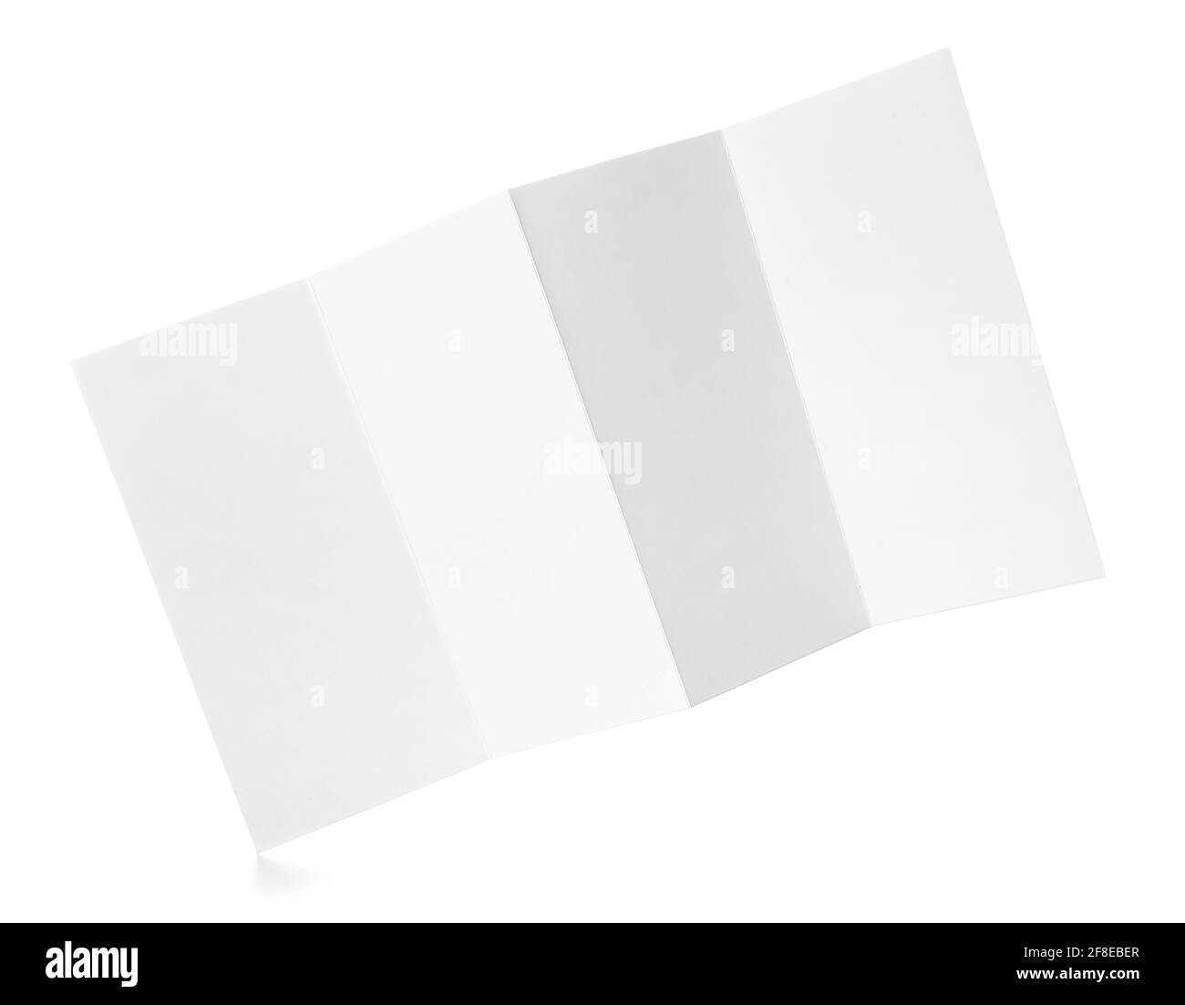 Blank brochure on white background Stock Photo - Alamy