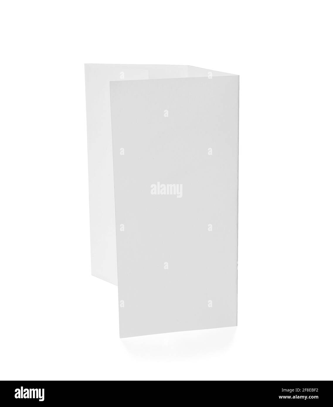 Blank brochure on white background Stock Photo - Alamy
