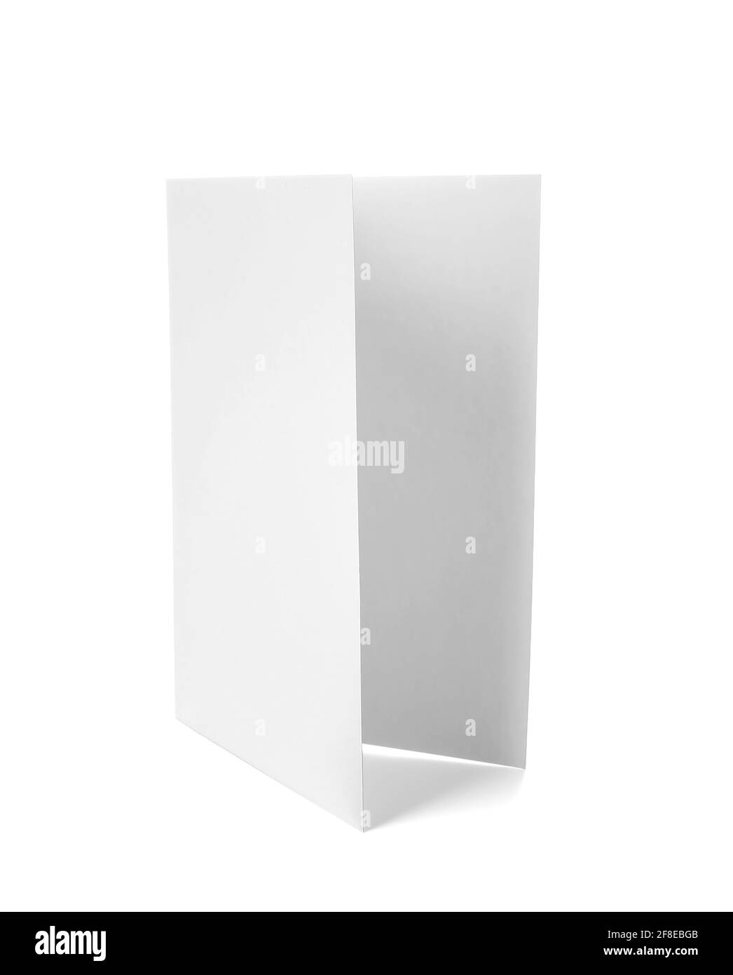 Blank brochure on white background Stock Photo - Alamy