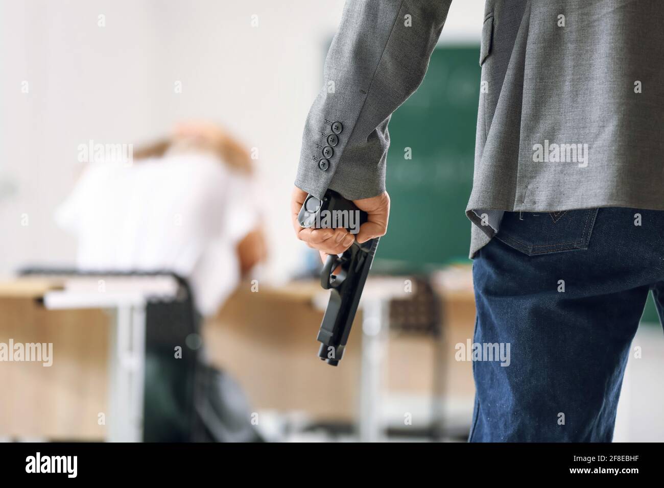 Gun safety children classroom hi-res stock photography and images - Alamy