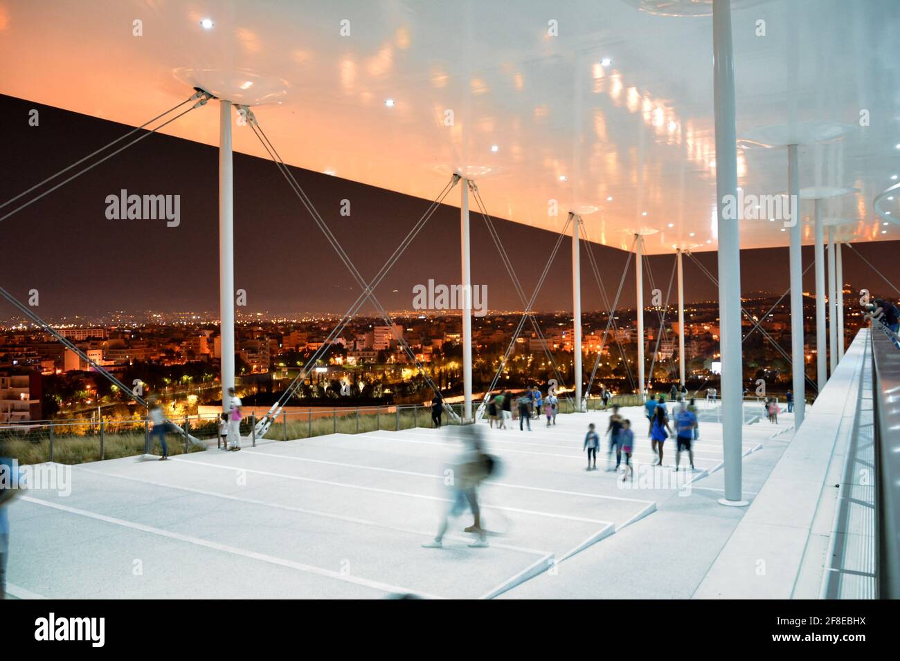 Αthens, Greece, Stavros Niarchos Foundation Cultural Center. View from ...